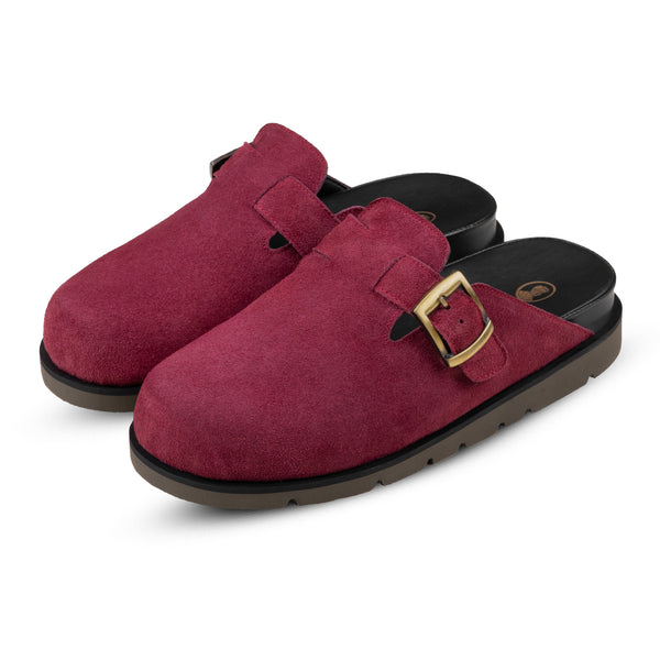 Juno Slippers Maroon – Nappa Milano