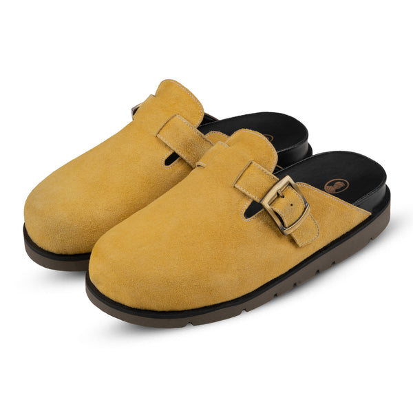 Juno Slippers Mustard – Nappa Milano