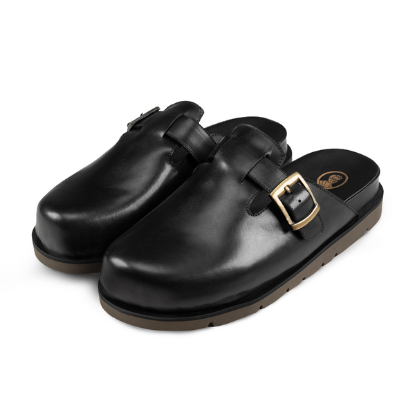 Juno Slippers Black – Nappa Milano