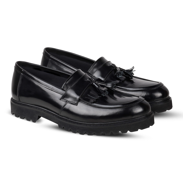 Sam Tassel Black (Men) – Nappa Milano